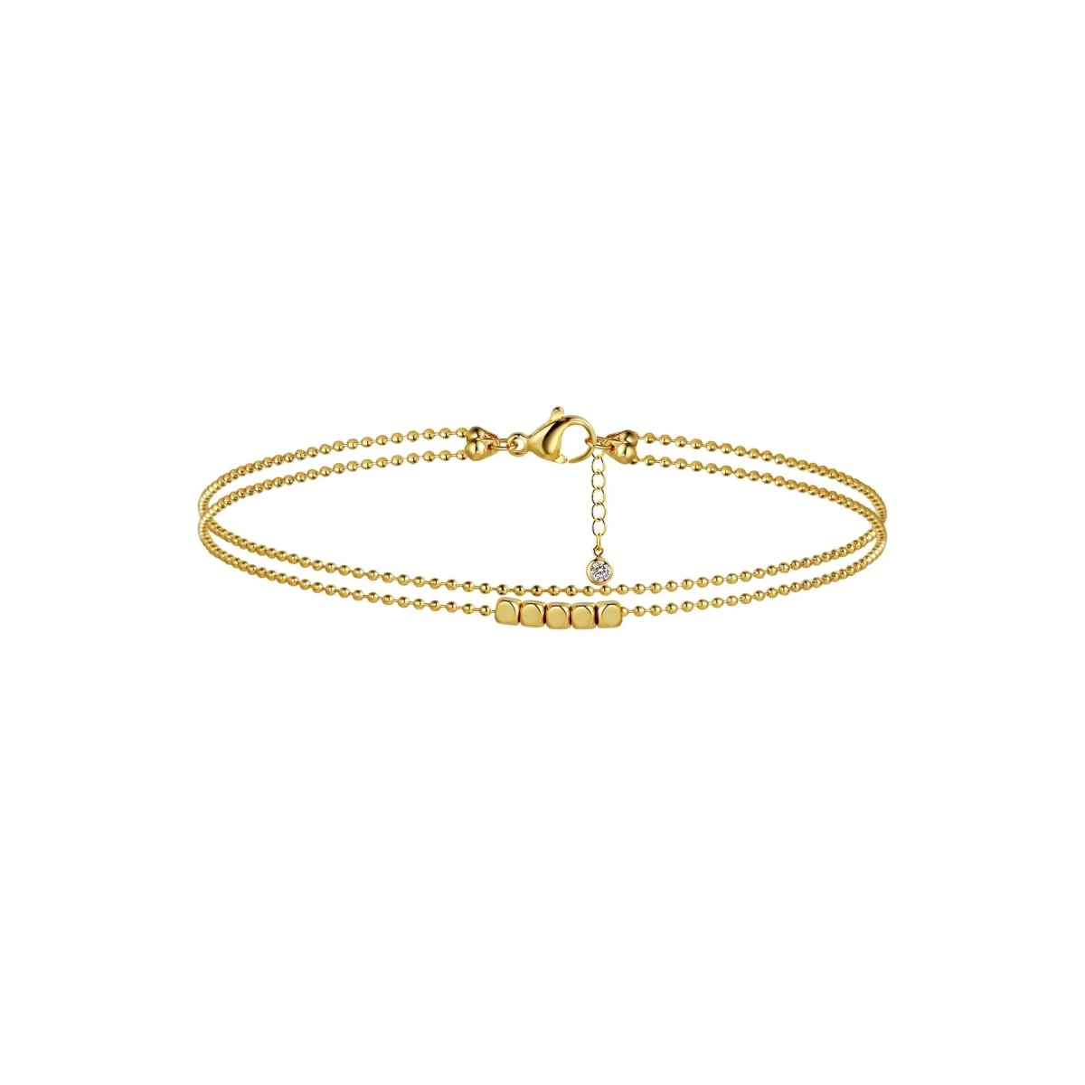 14k Gold Dot Anklet | Summer Jewelry | KYERLYN