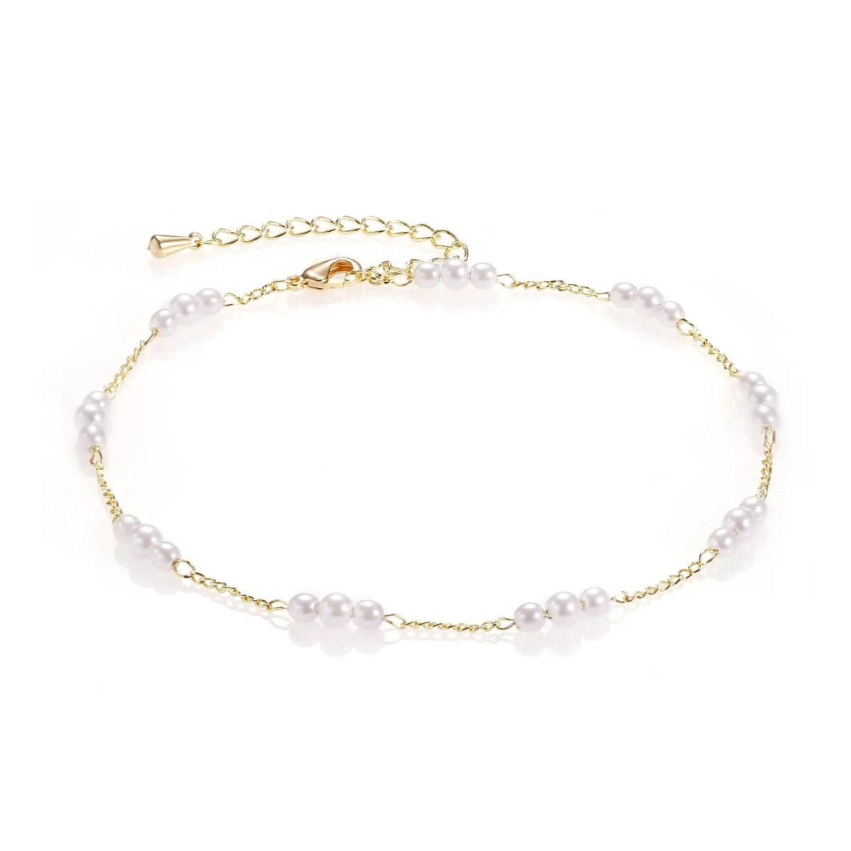 Gold Pearl Anklet Bracelets Beach Chic Kyerlyn